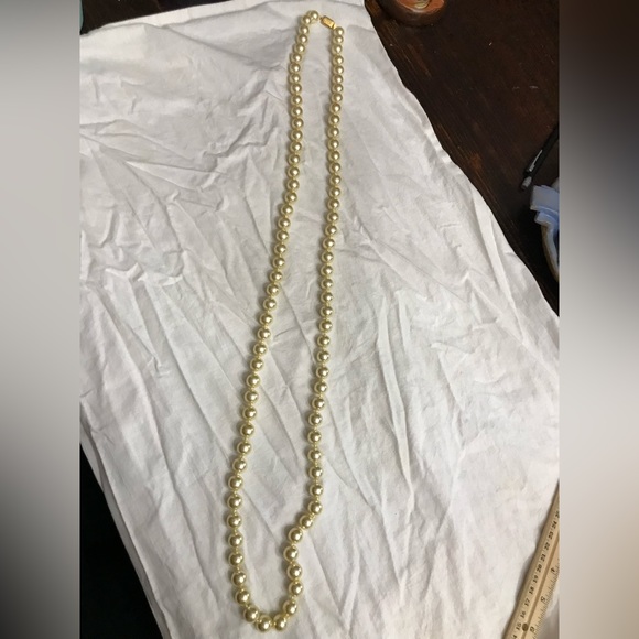 Monet | Jewelry | Vintage Monet Single Long Strand Knotted Opera Pearls ...